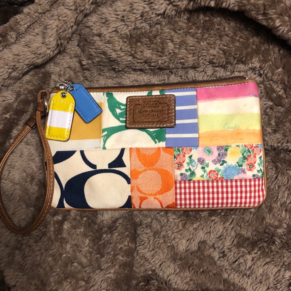 Coach Patchwork Wristlet - Gem